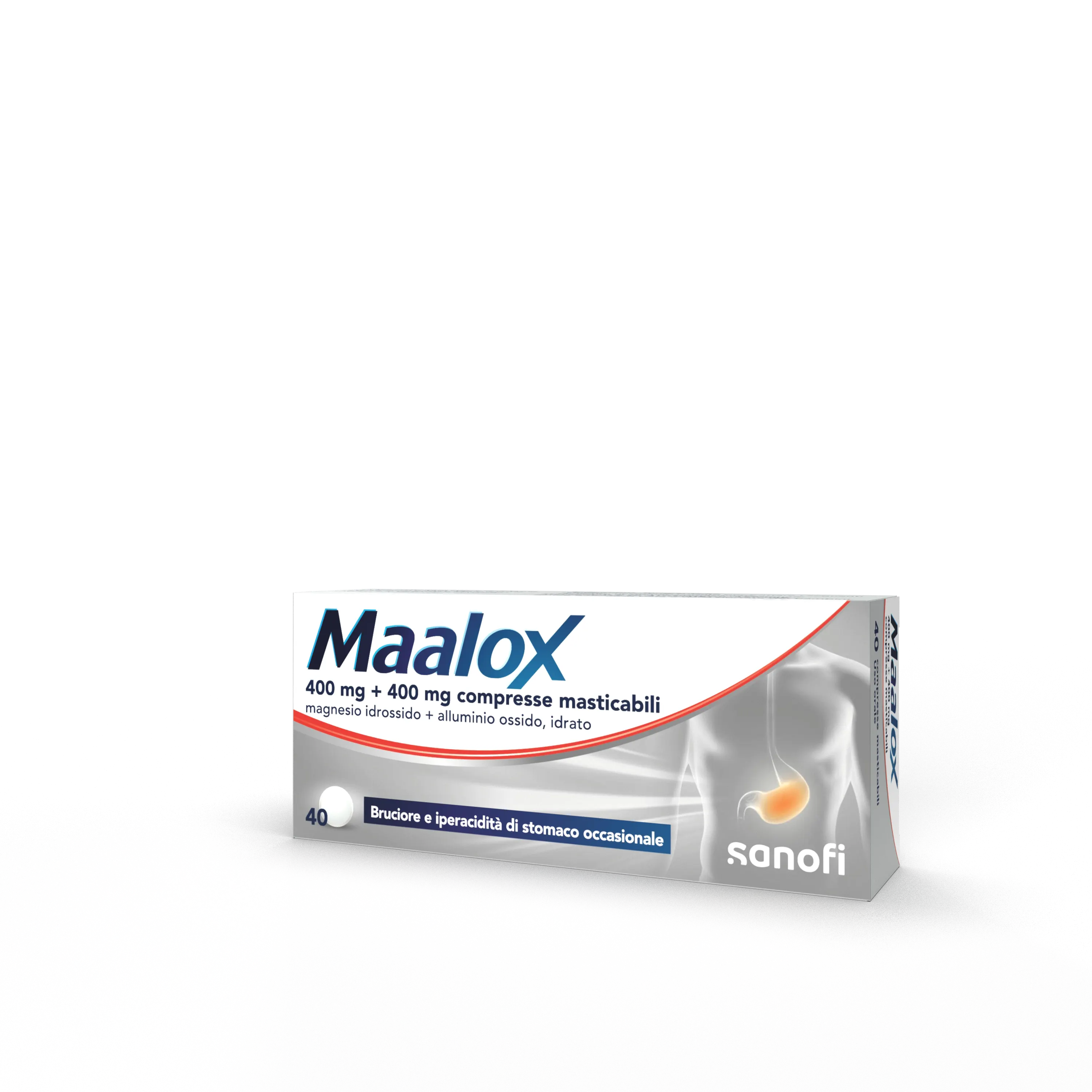 Foglietto illustrativo Maalox 400 mg + 400 mg compresse masticabili