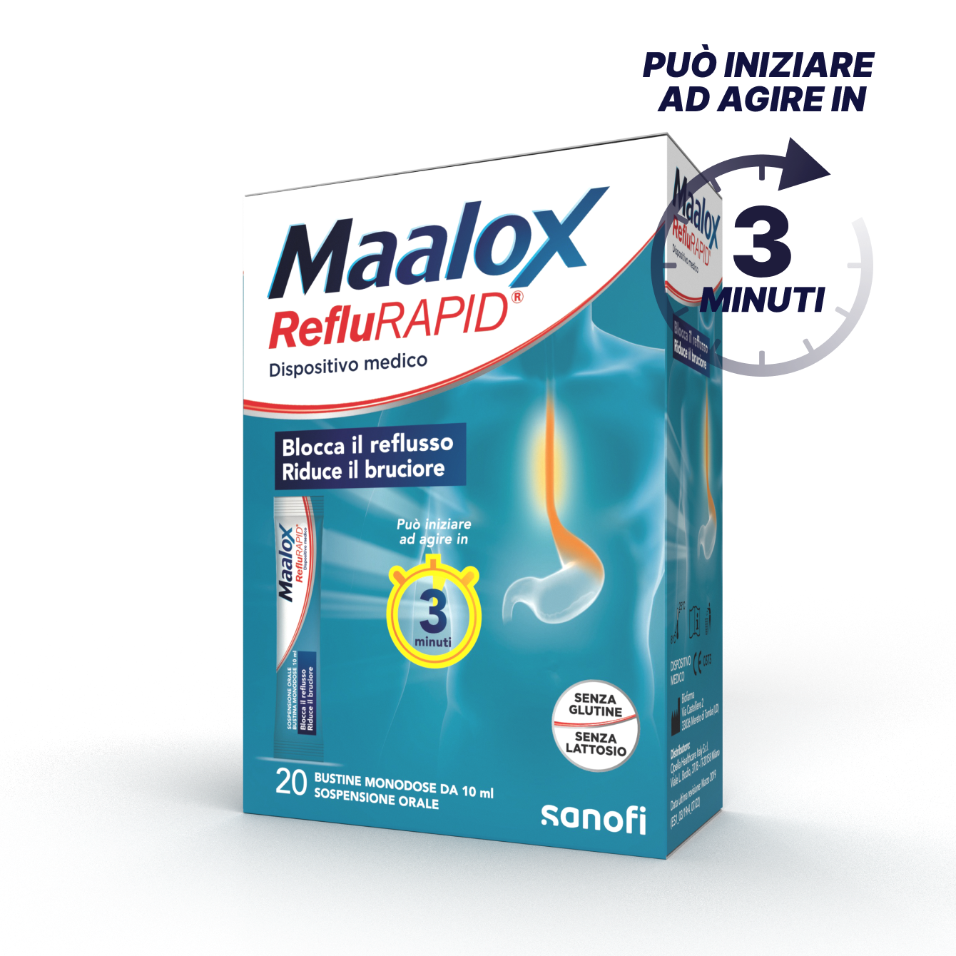 Foglietto illustrativo Maalox RefluRapid sospensione orale