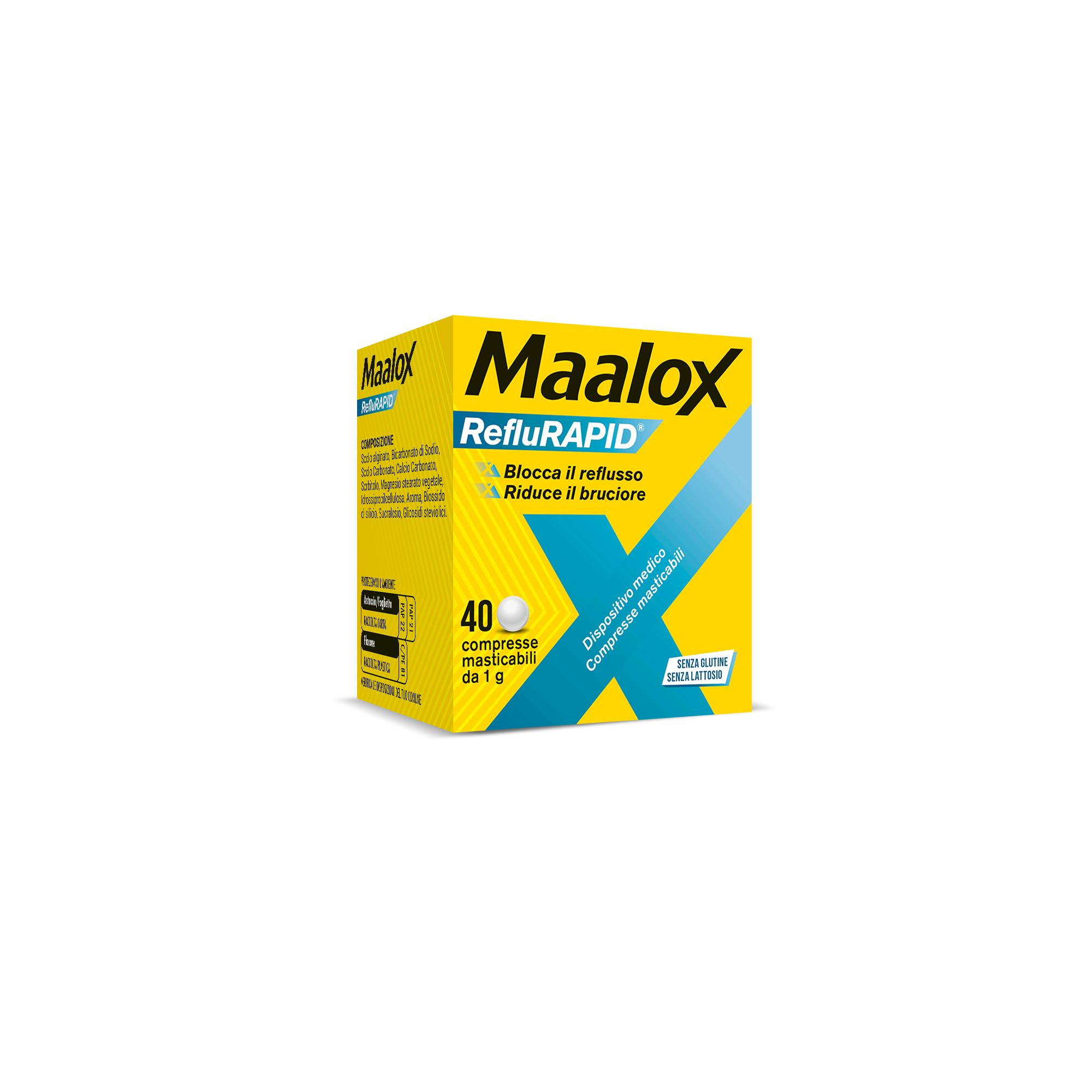 Maalox RefluRAPID per il reflusso e bruciore di stomaco | Maalox